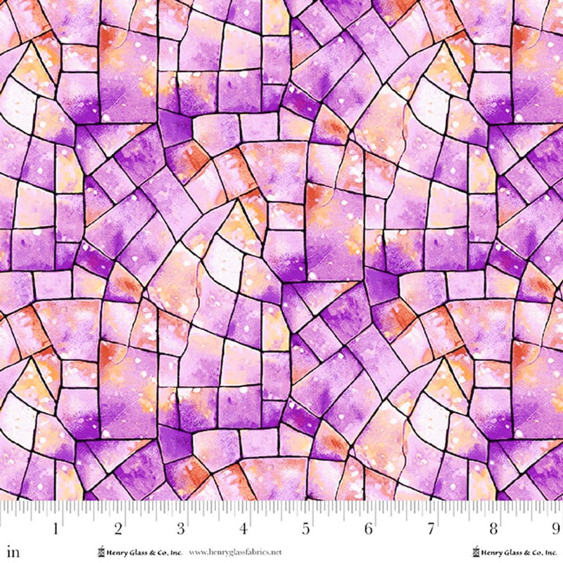 Sample Swatch of 108" Kaleidoscope Wide Quilt Back Fuchsia